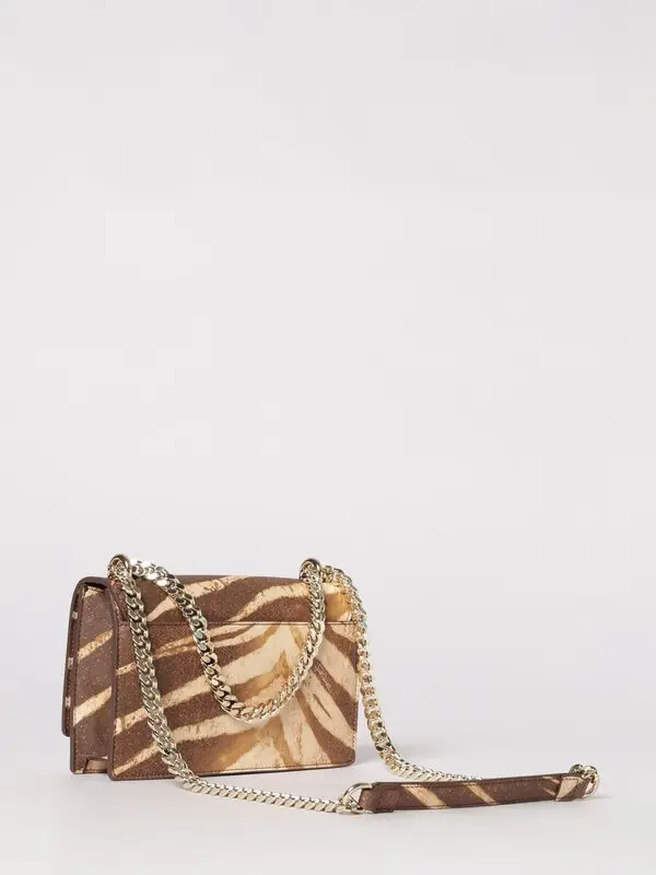 Just Cavalli Zebra Print Saffiano Faux Leather Mini Shoulder Bag