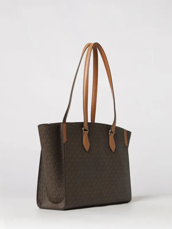Michael Kors Grained Coated Cotton Mk Monogram Tote
