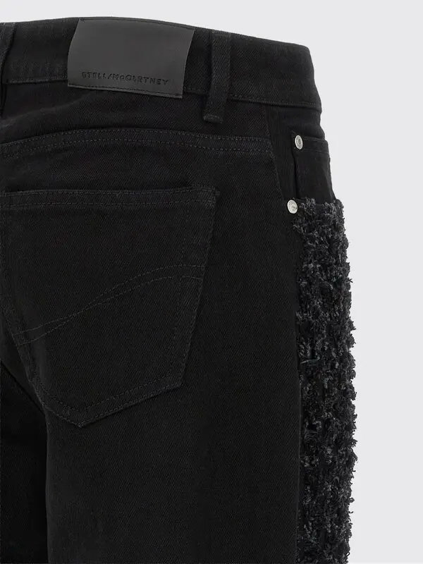Stella McCartney Denim Jeans With Bouclé Inserts