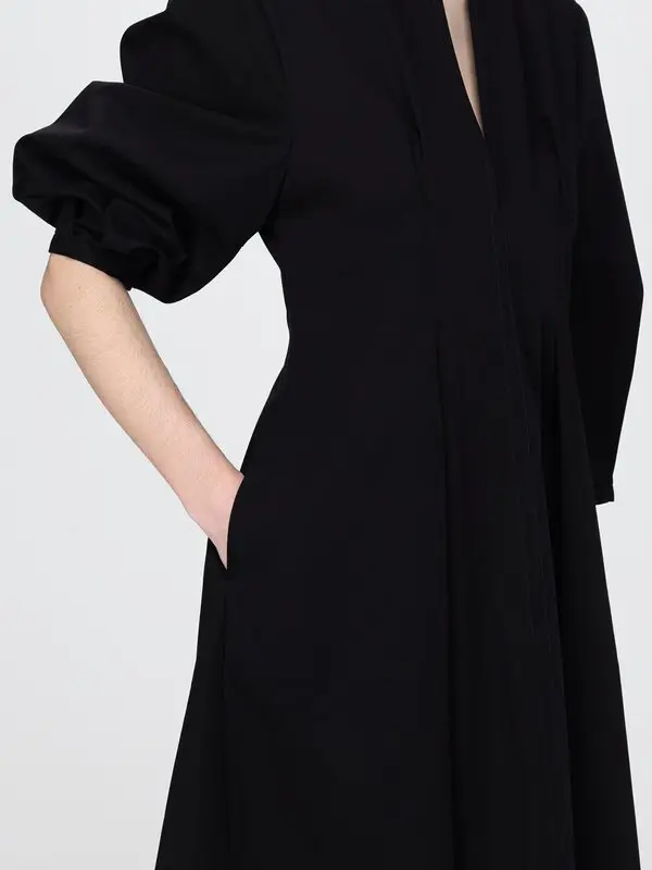 TOTEME Organic Cotton Mini Dress - Black