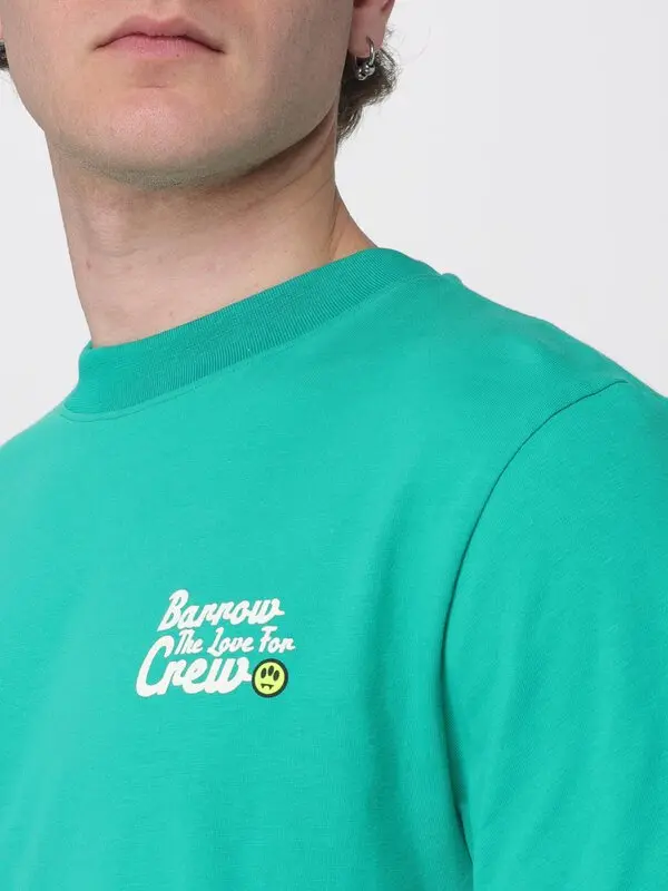 BARROW Printed Cotton T-shirt - Green