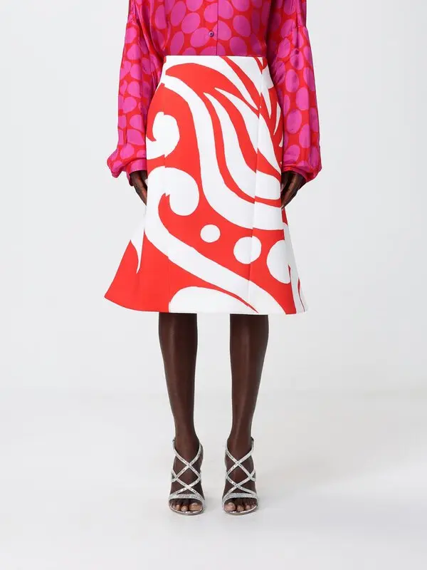 Dries Van Noten Printed Polyester Skirt