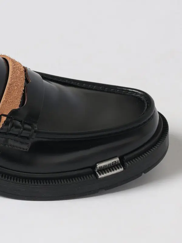 MAISON MARGIELA Brushed Leather Loafers - Black