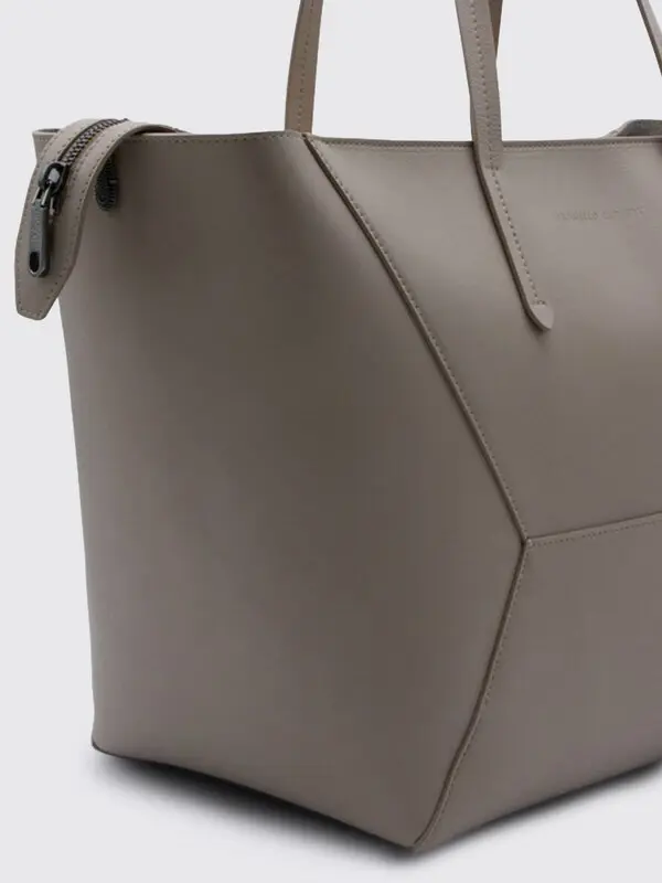 Brunello Cucinelli Leather Tote Bag - Grey