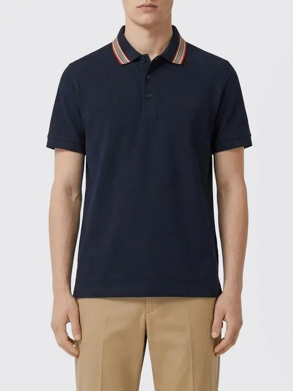 Burberry Tb Monogram Cotton Polo Shirt