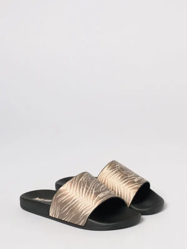 Just Cavalli Zebra Print Rubber Sliders
