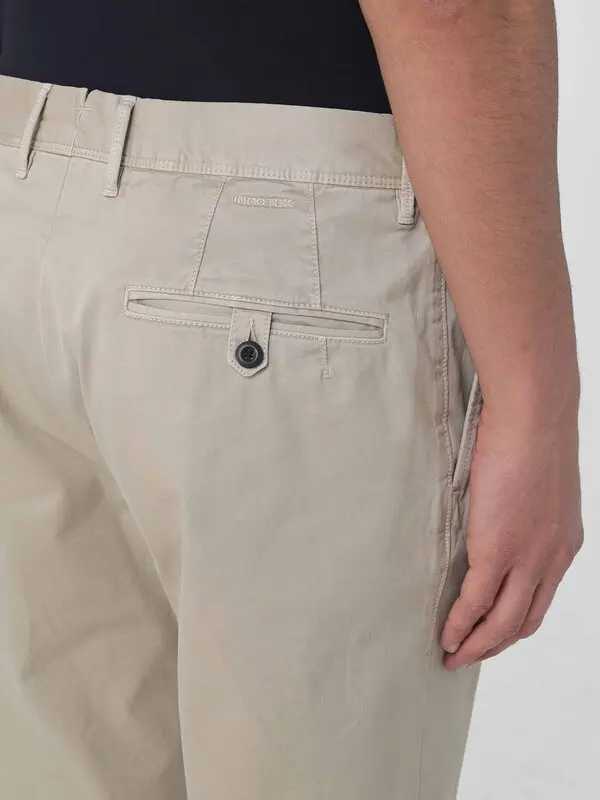 Incotex Cotton Chino Trousers - Beige