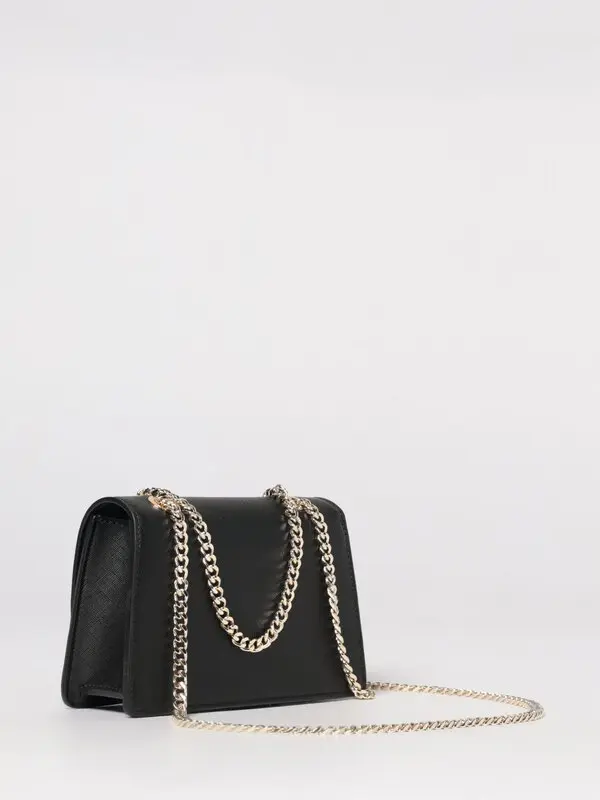 Just Cavalli Saffiano Leather Shoulder Bag With Logo