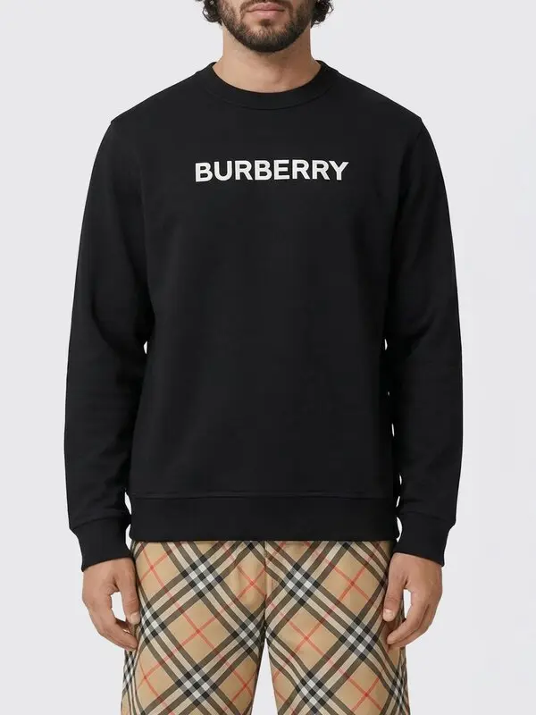Burberry Stretch Cotton Crewneck Sweatshirt
