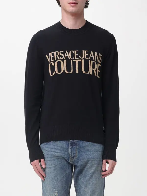 Versace Cotton And Cashmere Logo Jumper