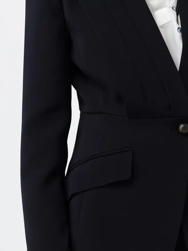 Max Mara Single-breasted Virgin Wool Slim Fit Blazer For