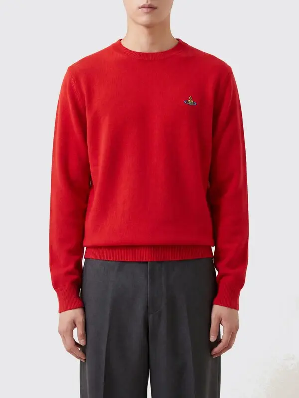 VIVIENNE WESTWOOD Merino Wool And Cashmere Blend Crewneck Sweater - Red