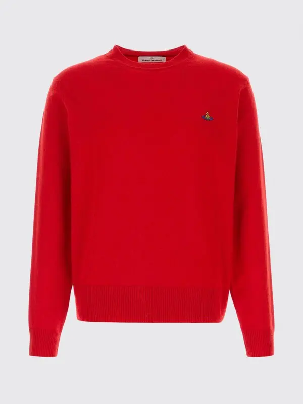 VIVIENNE WESTWOOD Merino Wool And Cashmere Blend Crewneck Sweater - Red