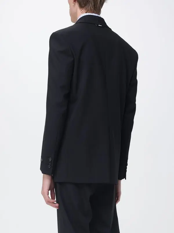 MSGM Single-breasted Virgin Wool Blazer