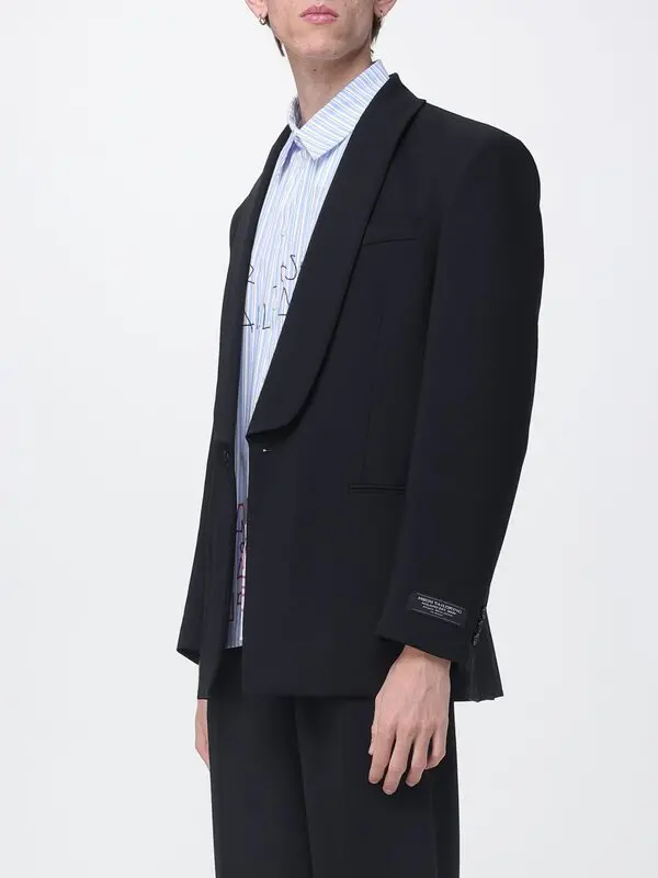 MSGM Single-breasted Virgin Wool Blazer