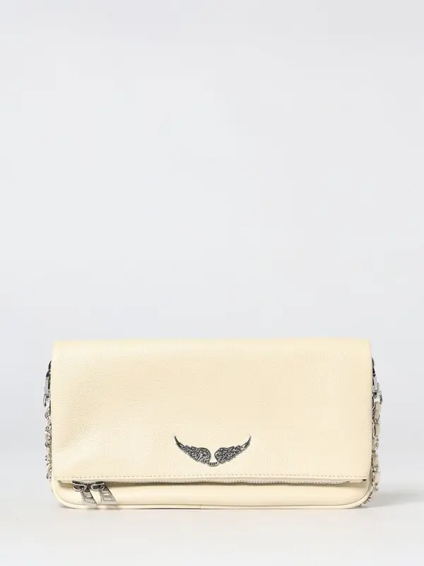 Zadig&Voltaire Clutch Colour" Leather Bag - White