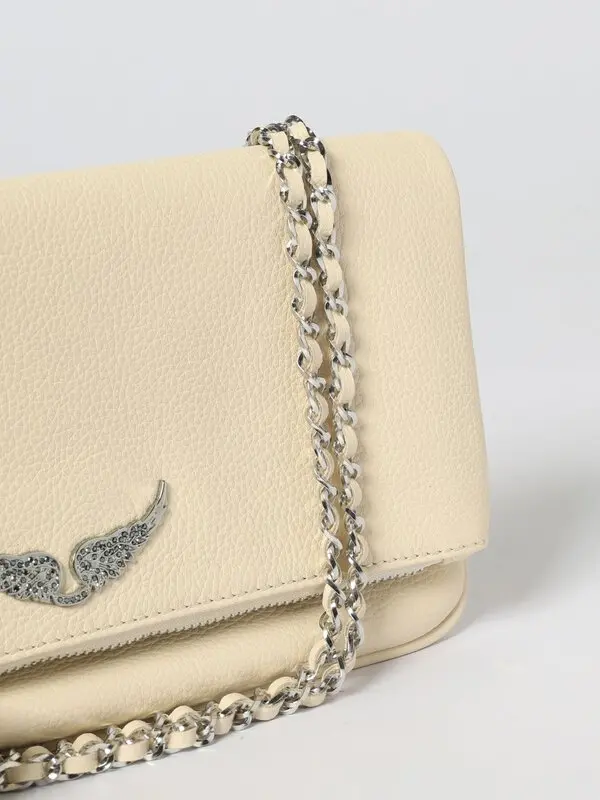Zadig&Voltaire Clutch Colour" Leather Bag - White