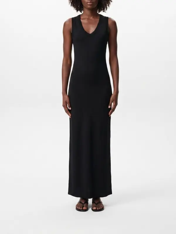 AMI Paris Long Satin Dress