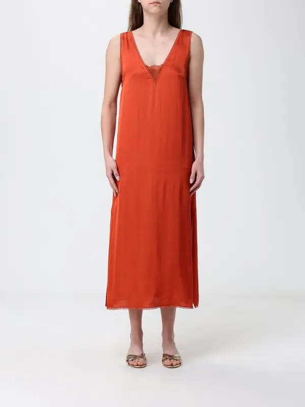 Zadig&Voltaire Sleeveless Lace Trim Midi Dress