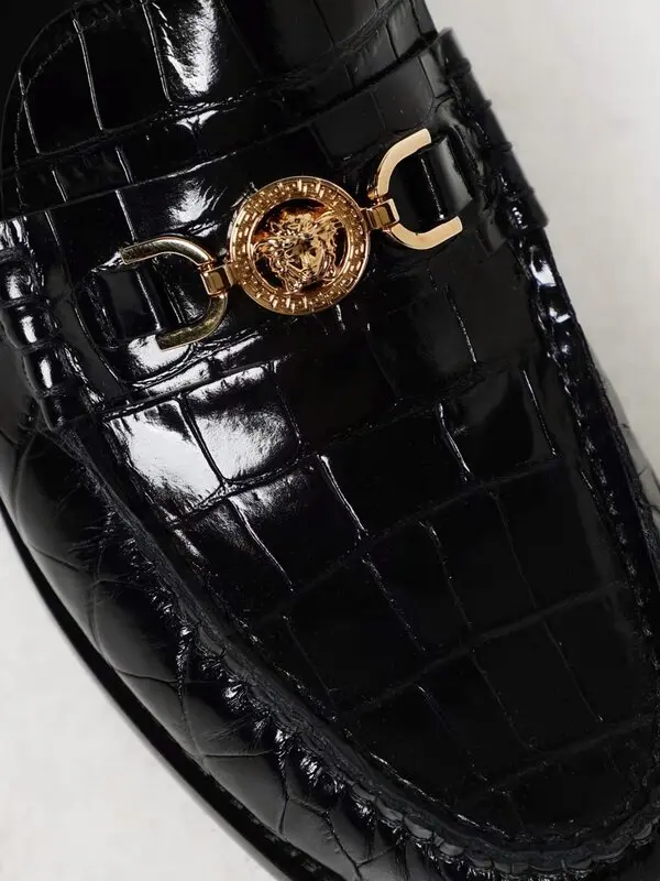 Versace Loafers With Medusa Hardware