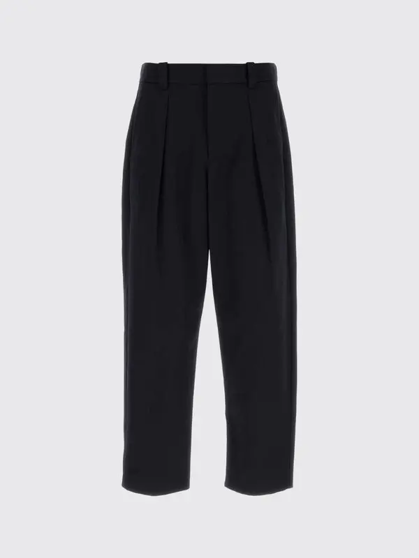 A.p.c. Tailored Trousers In Cotton And Wool Blend - Navy