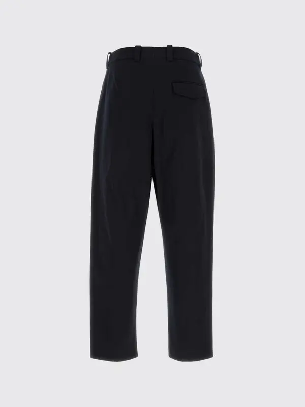 A.p.c. Tailored Trousers In Cotton And Wool Blend - Navy