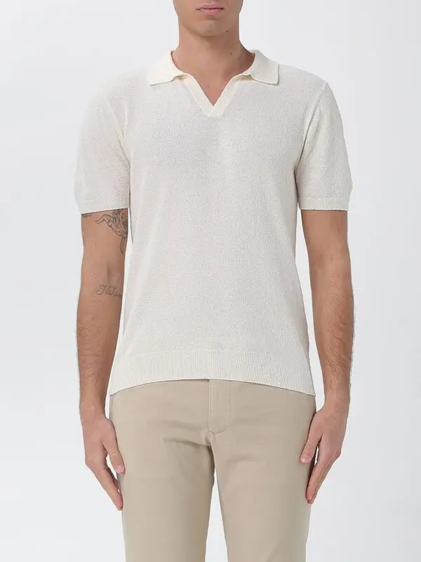 DRUMOHR Knit Polo Shirt - Milk