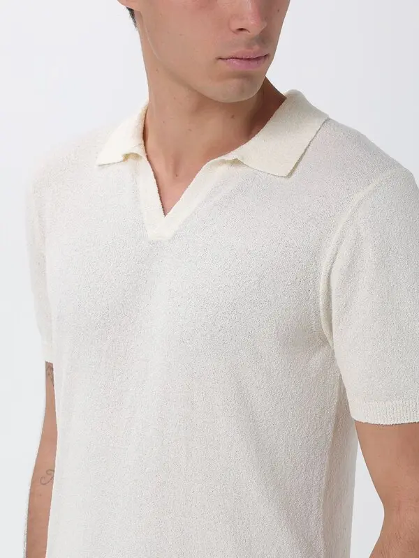 DRUMOHR Knit Polo Shirt - Milk