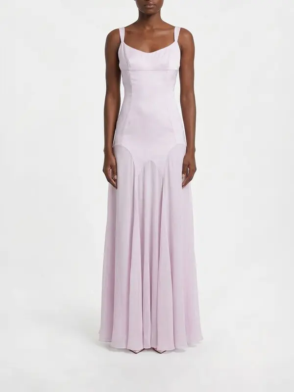 Alexander McQueen Satin Crepe Gown