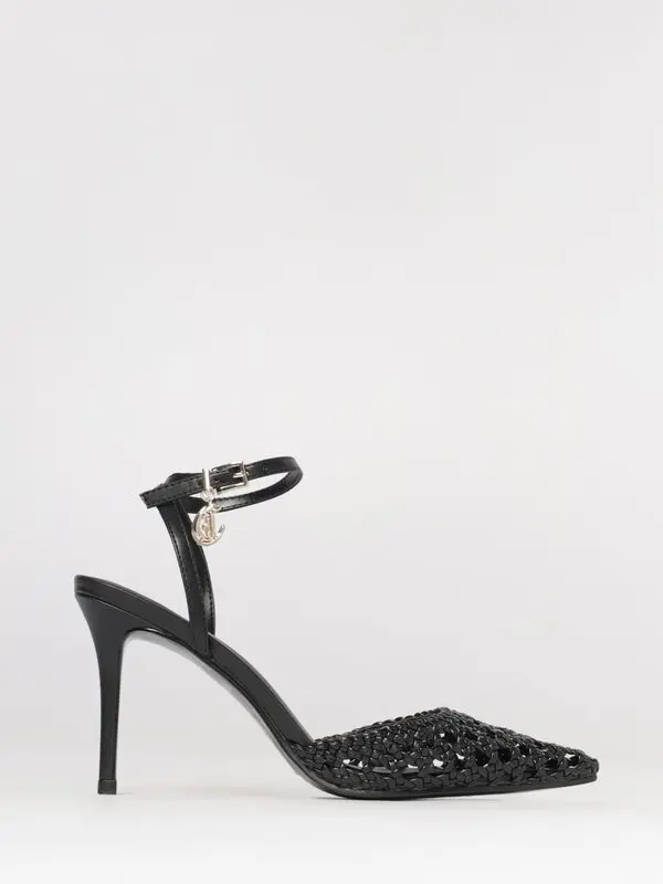 Just Cavalli Braided Faux Leather Pumps - Black