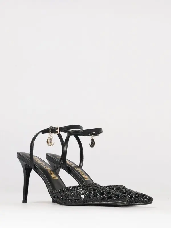 Just Cavalli Braided Faux Leather Pumps