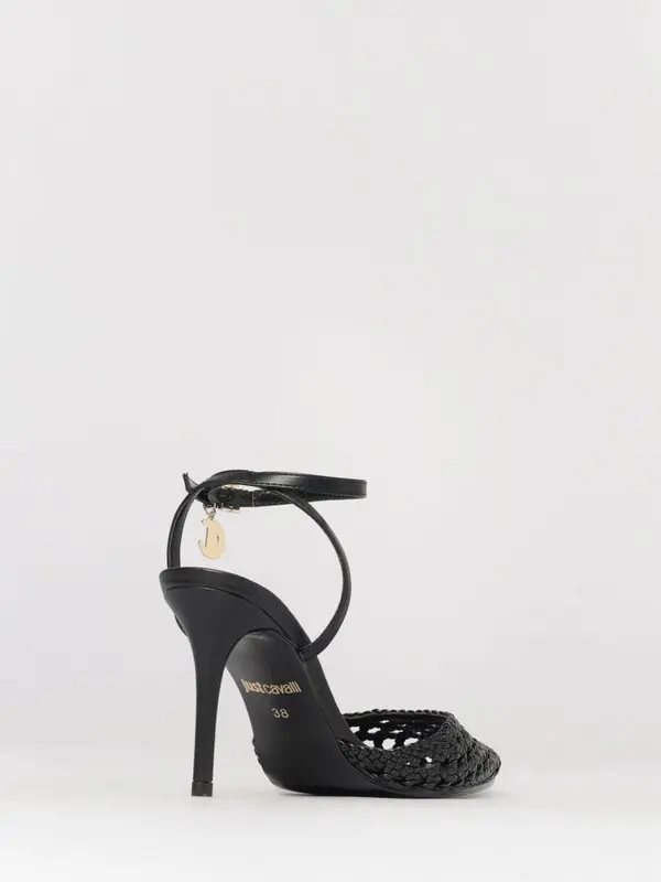 Just Cavalli Braided Faux Leather Pumps