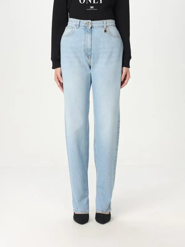 Elisabetta Franchi Light Wash Denim Trousers