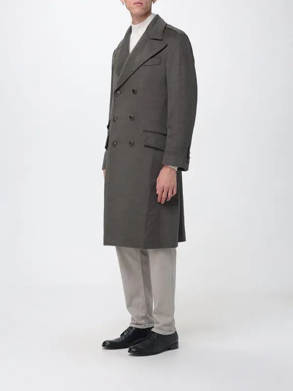 Brunello Cucinelli Double-breasted Merino Wool Knee-length Coat