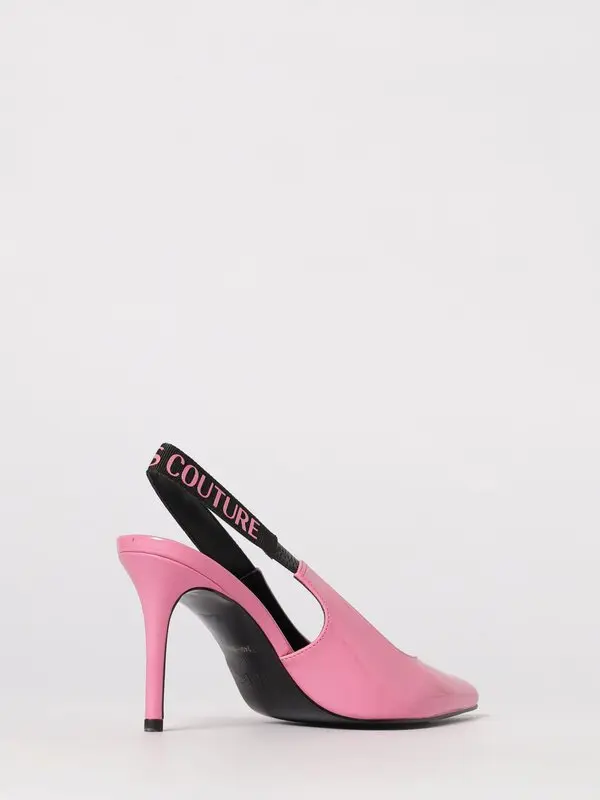 Versace Patent Leather Slingback - Pink