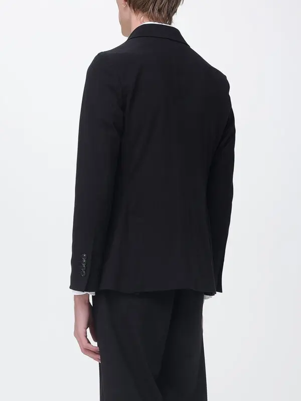 CIRCOLO 1901 Double Breasted Cotton Jersey Blazer - Black