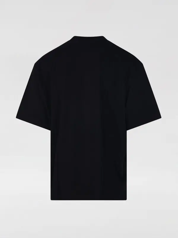 Off-White Cotton T-shirt With Logo - Black