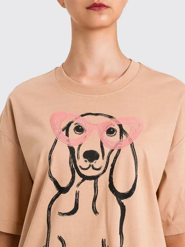 TWINSET Cotton T-shirt With Graphic Print
