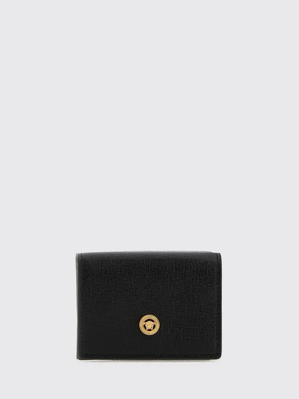 Versace Medusa Biggie Grained Leather Wallet