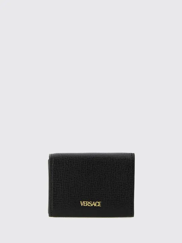 Versace Medusa Biggie Grained Leather Wallet