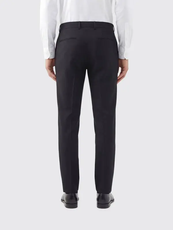 BOSS Virgin Wool Blend Tailored Trousers - Black