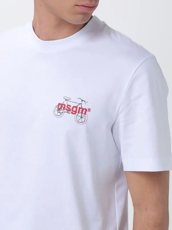 MSGM Cotton T-shirt With Logo