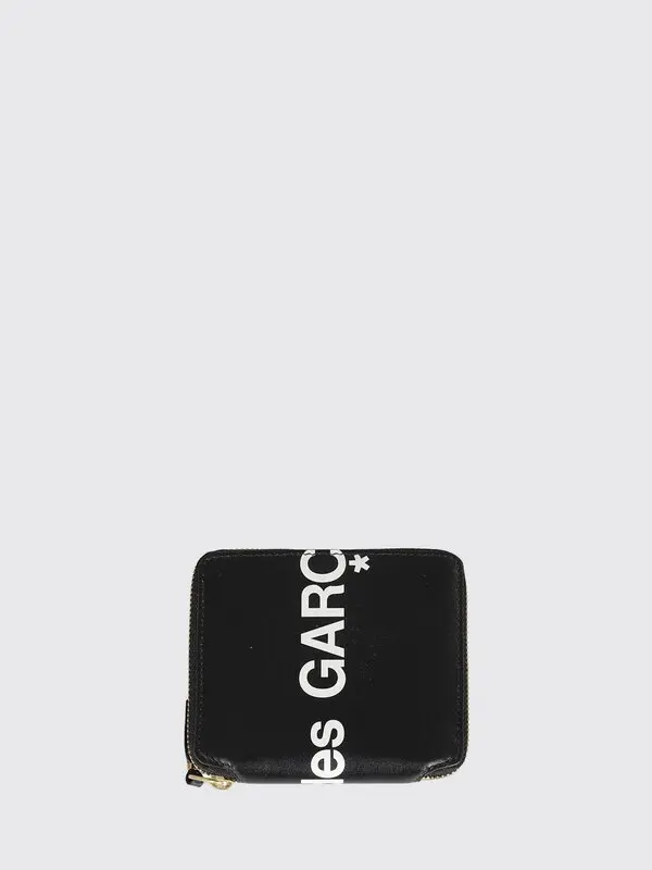 Comme Des Garçons Bifold In Leather With Zip-around Closure