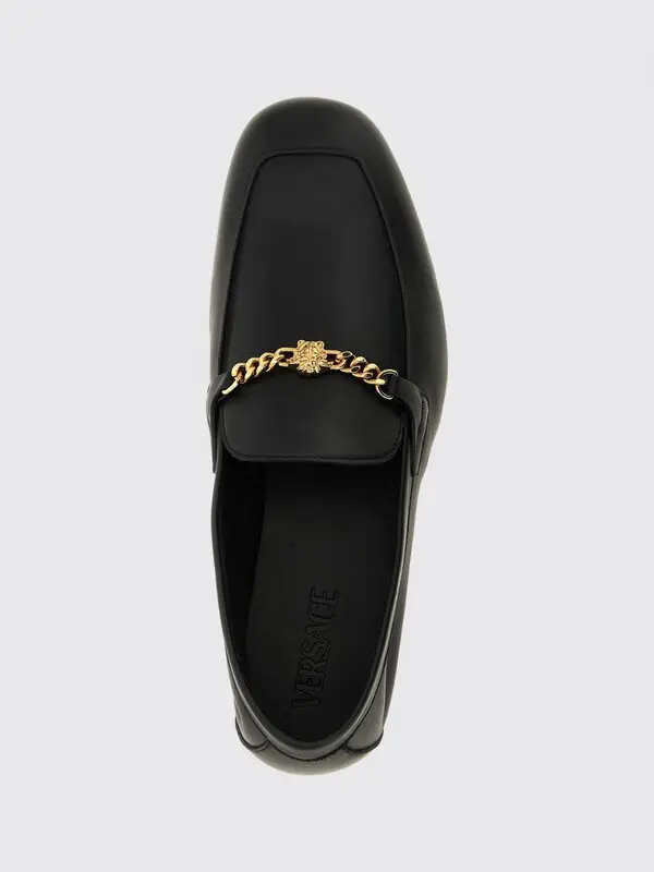 Versace Chain Detail Loafers