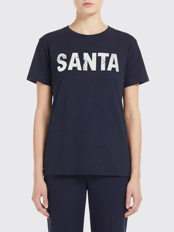 ANIYE BY Santa" Printed Cotton T-shirt - Black
