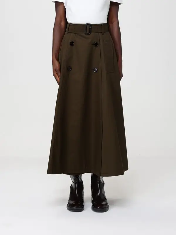 Burberry Cotton Midi Skirt