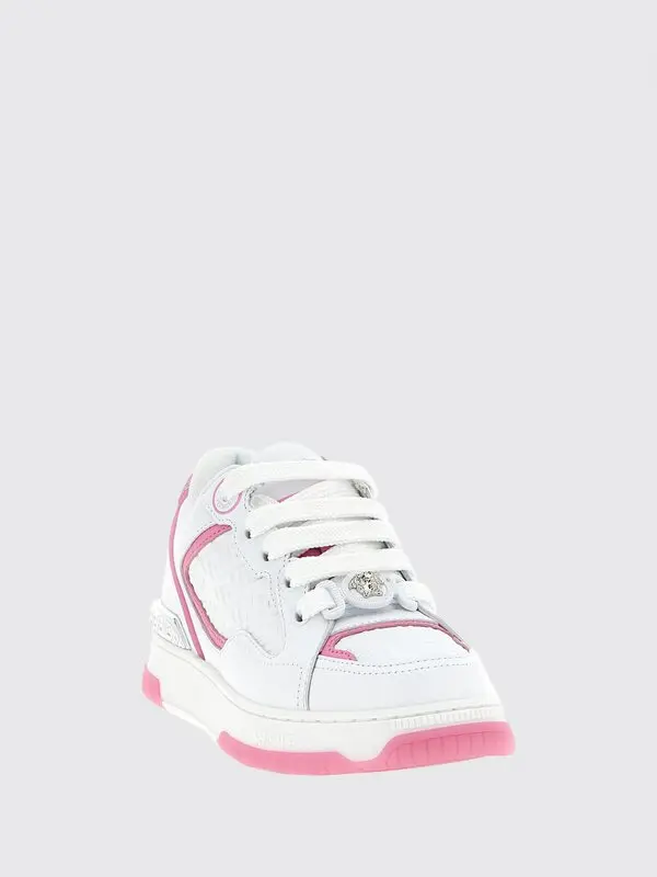 Versace Leather Lace Up Trainers