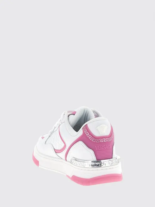 Versace Leather Lace Up Trainers