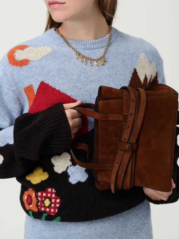 Moschino Suede Handbag