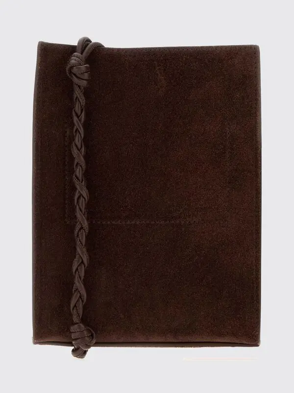 JIL SANDER Small Tangle Suede Calfskin Crossbody Bag